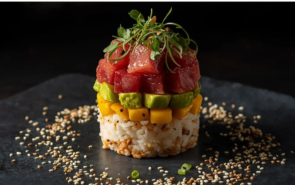 Ahi Tuna Sushi Tower – Fresh, Stunning & Easy at Home